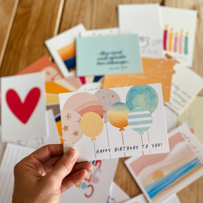 Birthday Postcard - Etsy