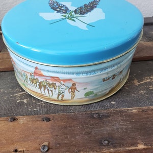 Vintage Historical Tin, Early American Explorers Tin, Collectable Tim ...