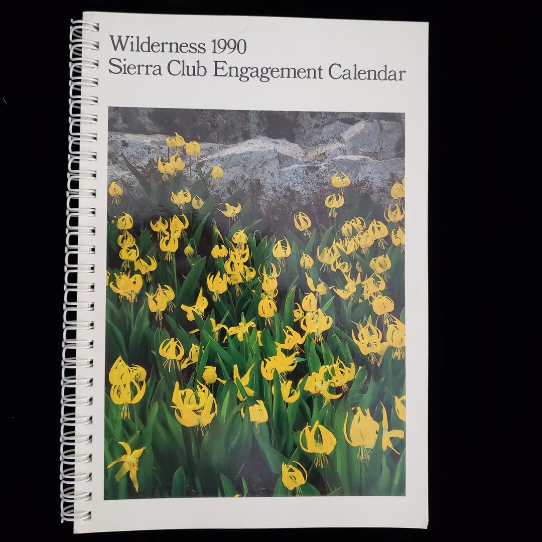 1990 Wilderness Sierra Club Calendar Nature Ephemera - Etsy