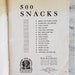 500 Tasty Snacks Cookbook Culinary Arts Institute Chicago Mid - Etsy