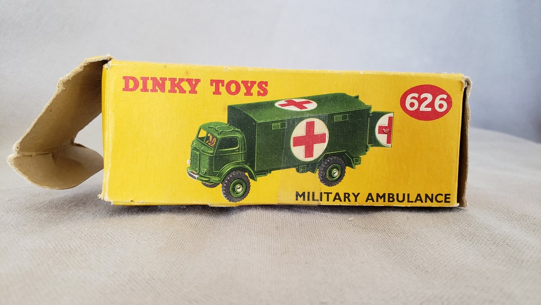 1950's Dinky Military Ambulance Empty Box, Original Dinky Toy Box, 1950 ...