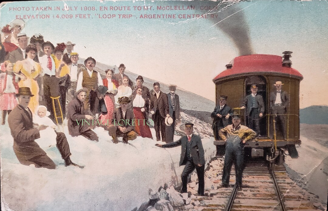 1908 Photo RR Trip to Mt. Mcclellan C0, Argentine Railway, Antique ...