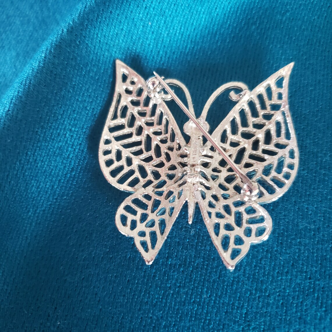 Butterfly Pin Blue Eyes Silver/Gold Metal Christmas Gift | Etsy