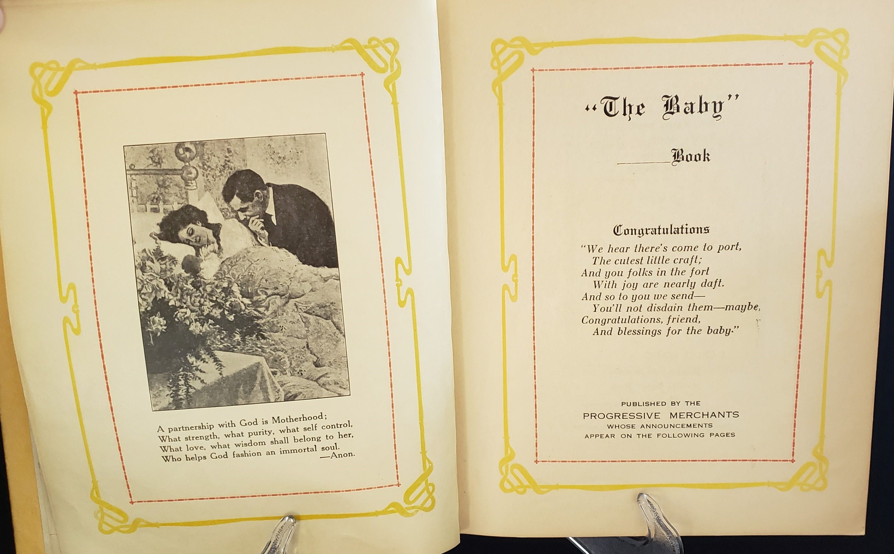 Antique Baby Book 1917 Ephemera Vintage Baby Book New - Etsy