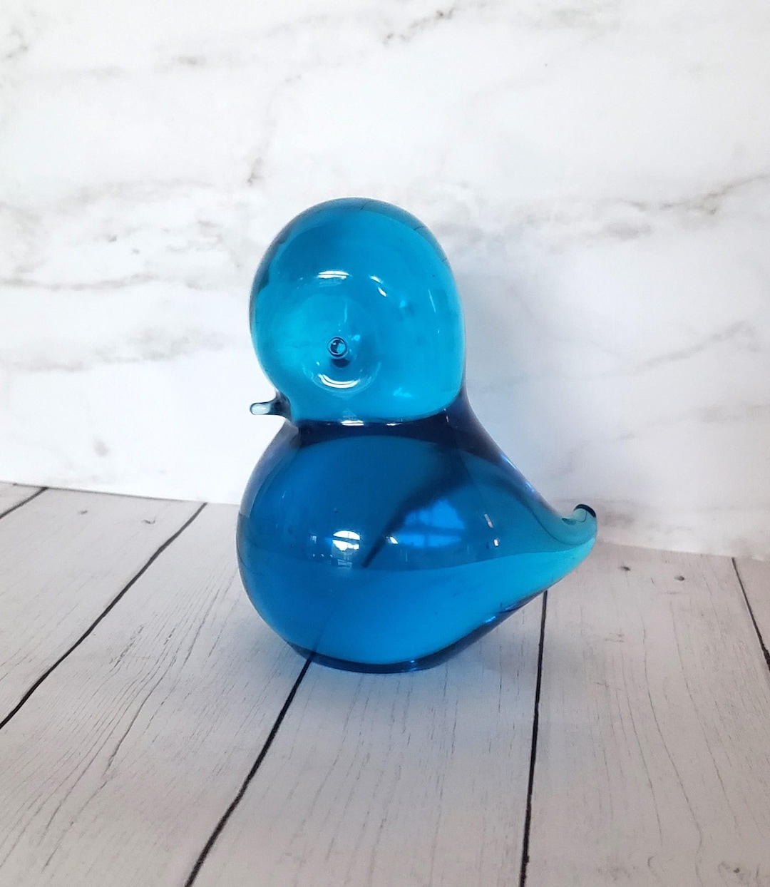 1950's FM Konstglas Blue Bird, Swedish Glass Art, Pippi the Duck ...