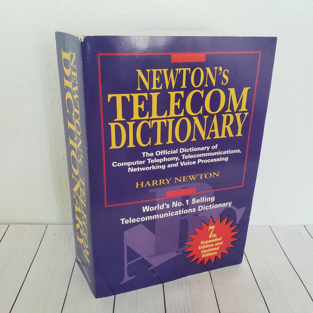 Newton's Telecom Dictionary, 1994 Communications Dictionary, Vintageloretto - Etsy
