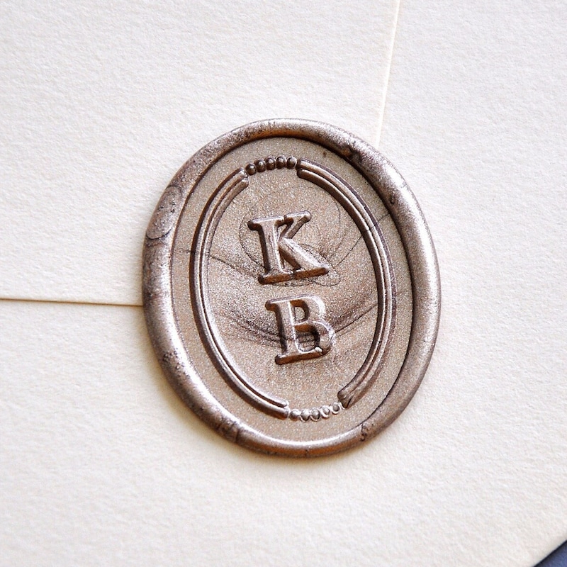 Oval Wax Seal Gold - Etsy