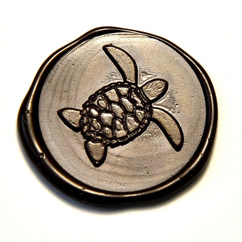 Sea Turtle Wax Seal Stamp Sea Turtle Wax Seals Wedding Seals | Etsy