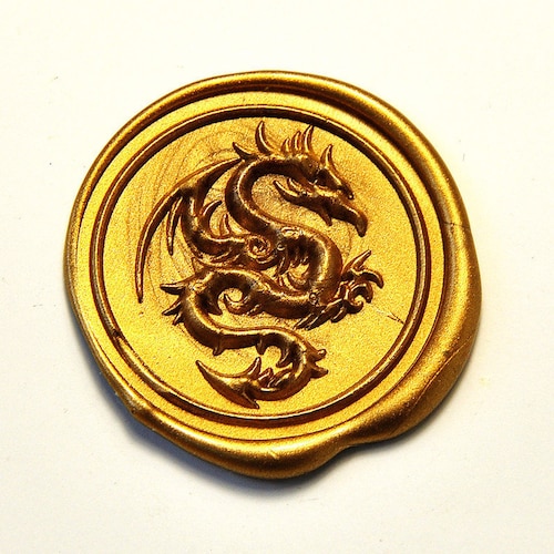 3D Dragon Wax Seal Stamp Relief Dragon Seals Wedding | Etsy