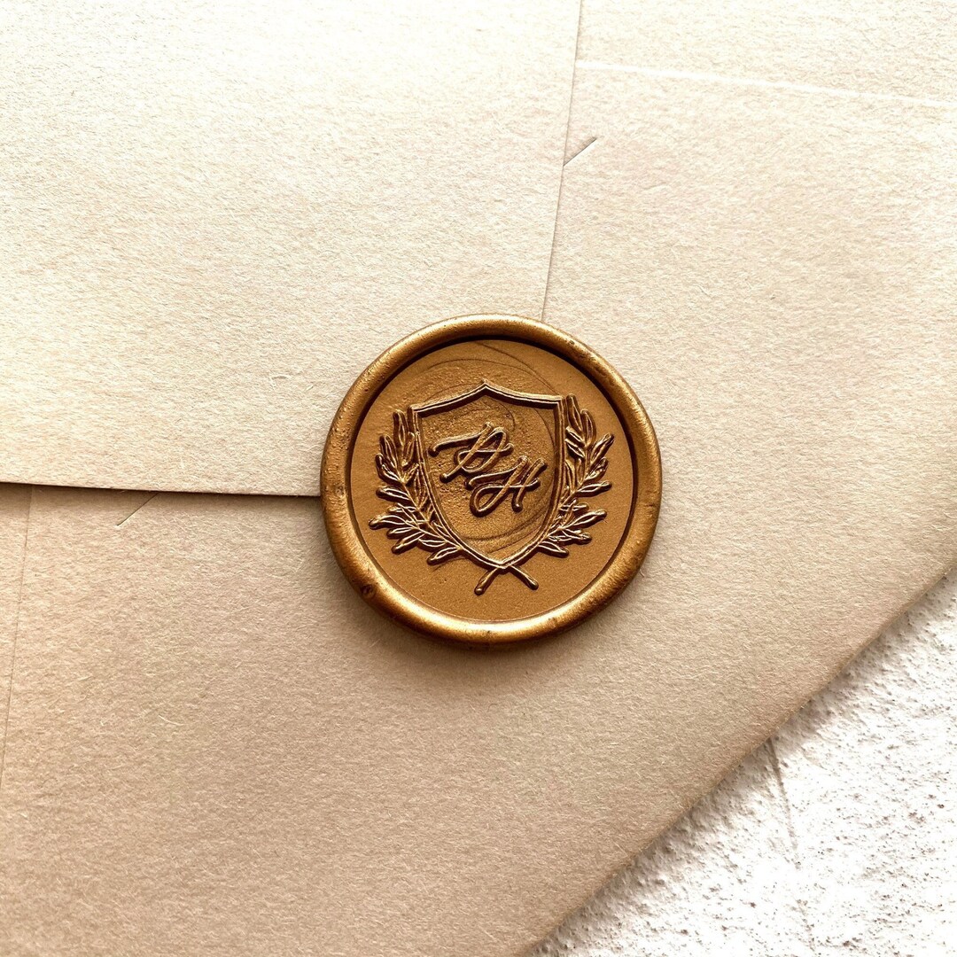 Personalized Crests With Initials Monogram Wax Seal Stamp,custom ...