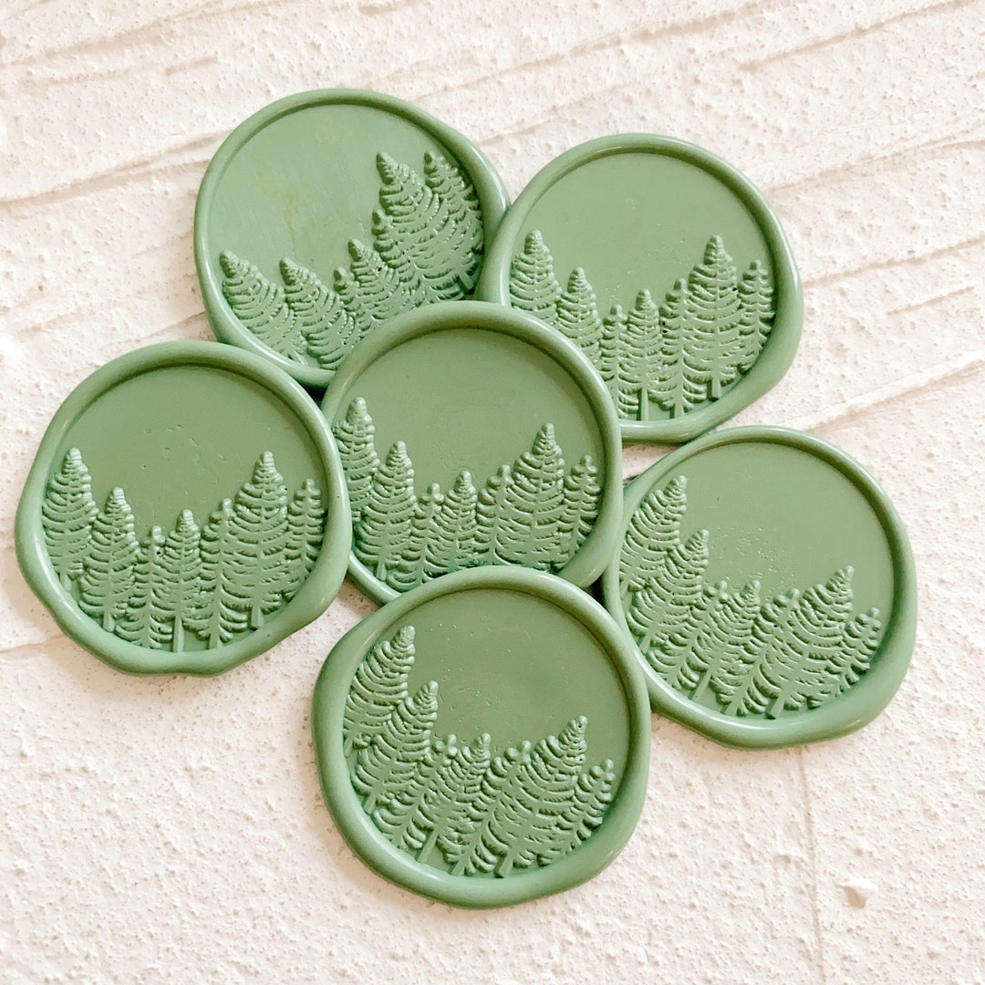 Fir Forest Wax Seals-wedding Invitation Wax Seal Stamp Stickers-pine ...