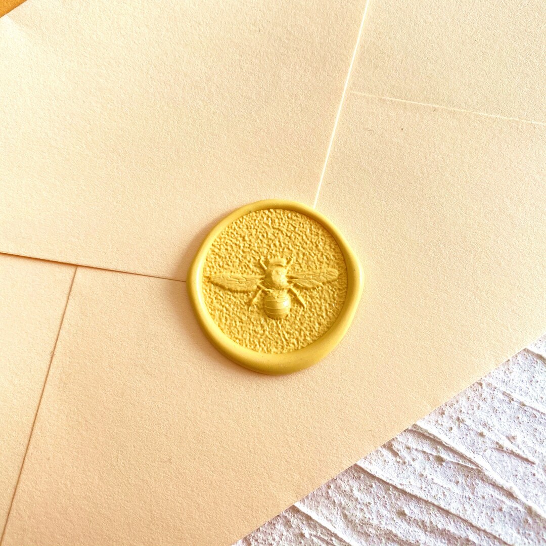 3D Bee Wax Seal Stamp Relief Bee Wax Seals 3D Wedding Invitation Wax ...