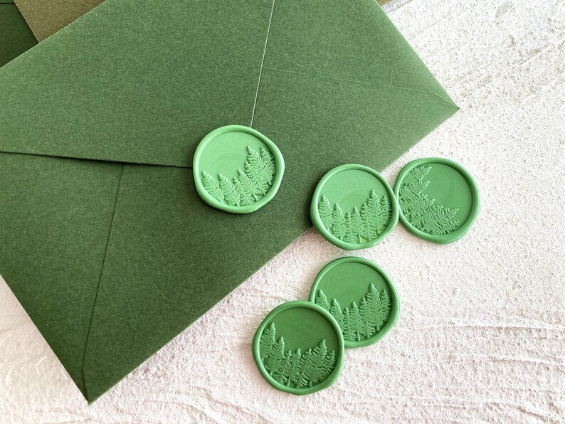 Fir Forest Wax Seals-wedding Invitation Wax Seal Stamp - Etsy