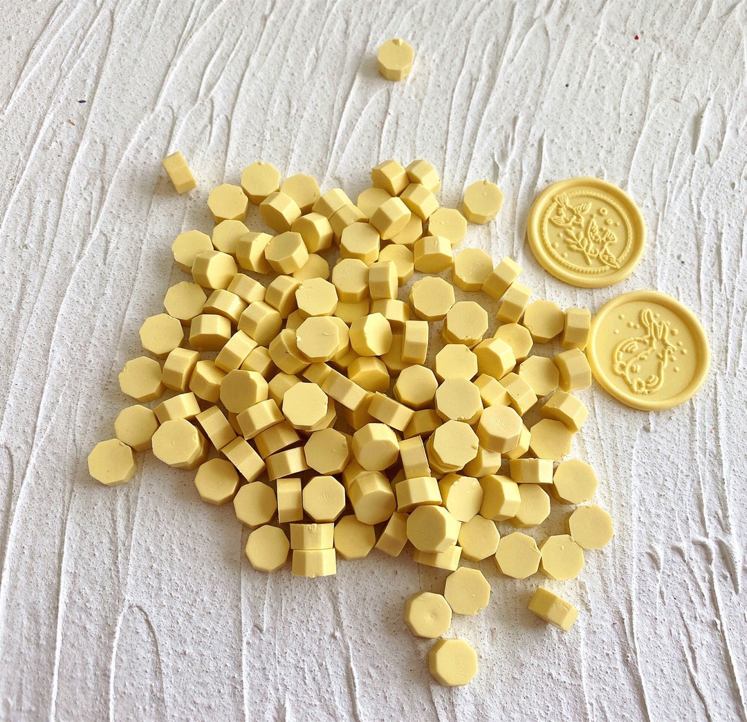 Light Yellow Sealing Wax Light Yellow Sealing Wax Beads for - Etsy