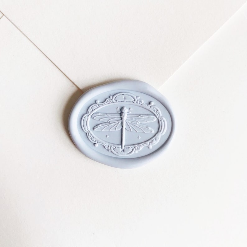 3D Dragonfly Wax Seal Stamp: Wedding Invitation Wax Seals,insect ...