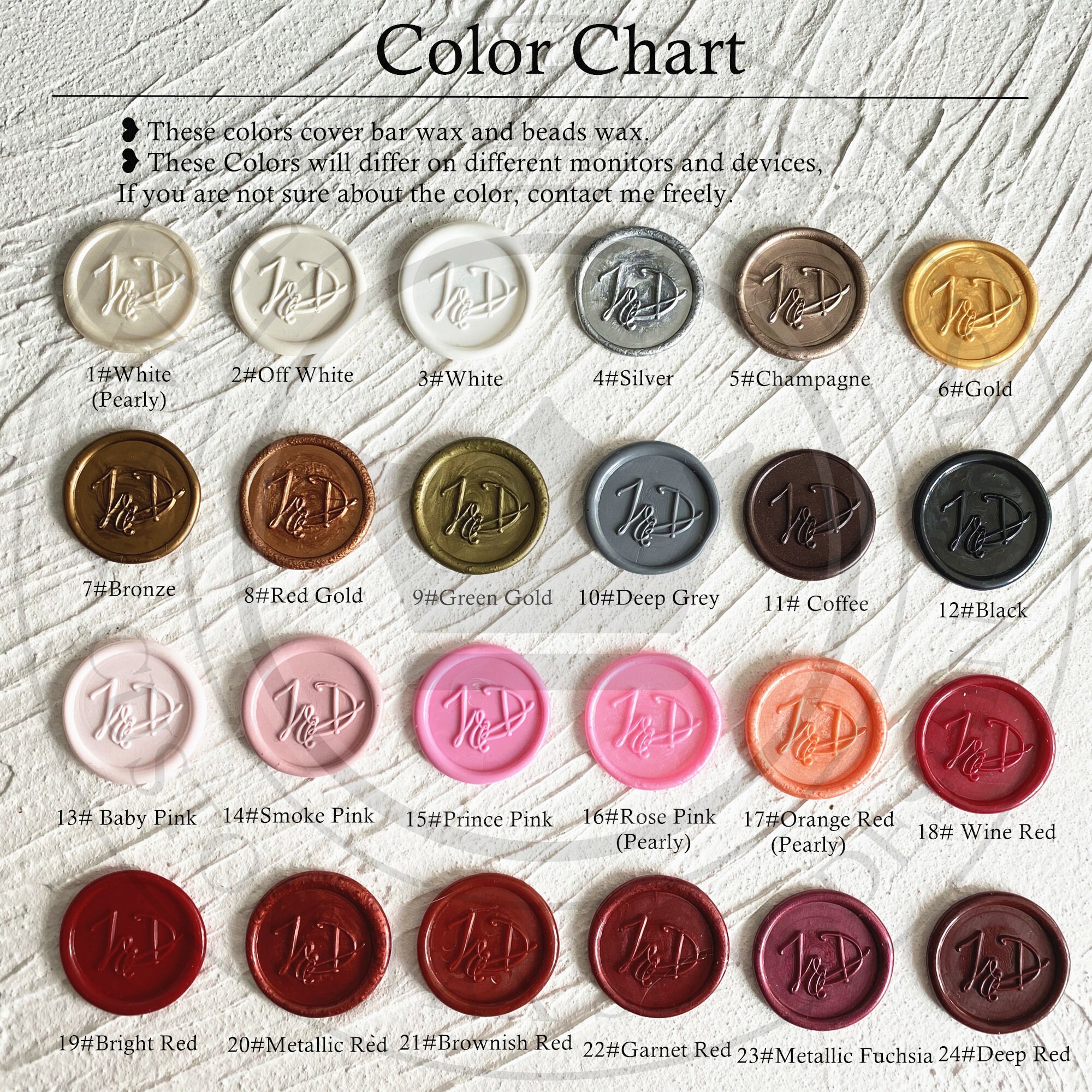 Custom Casual Calligraphy Initials Monogram Wax Seal - Etsy