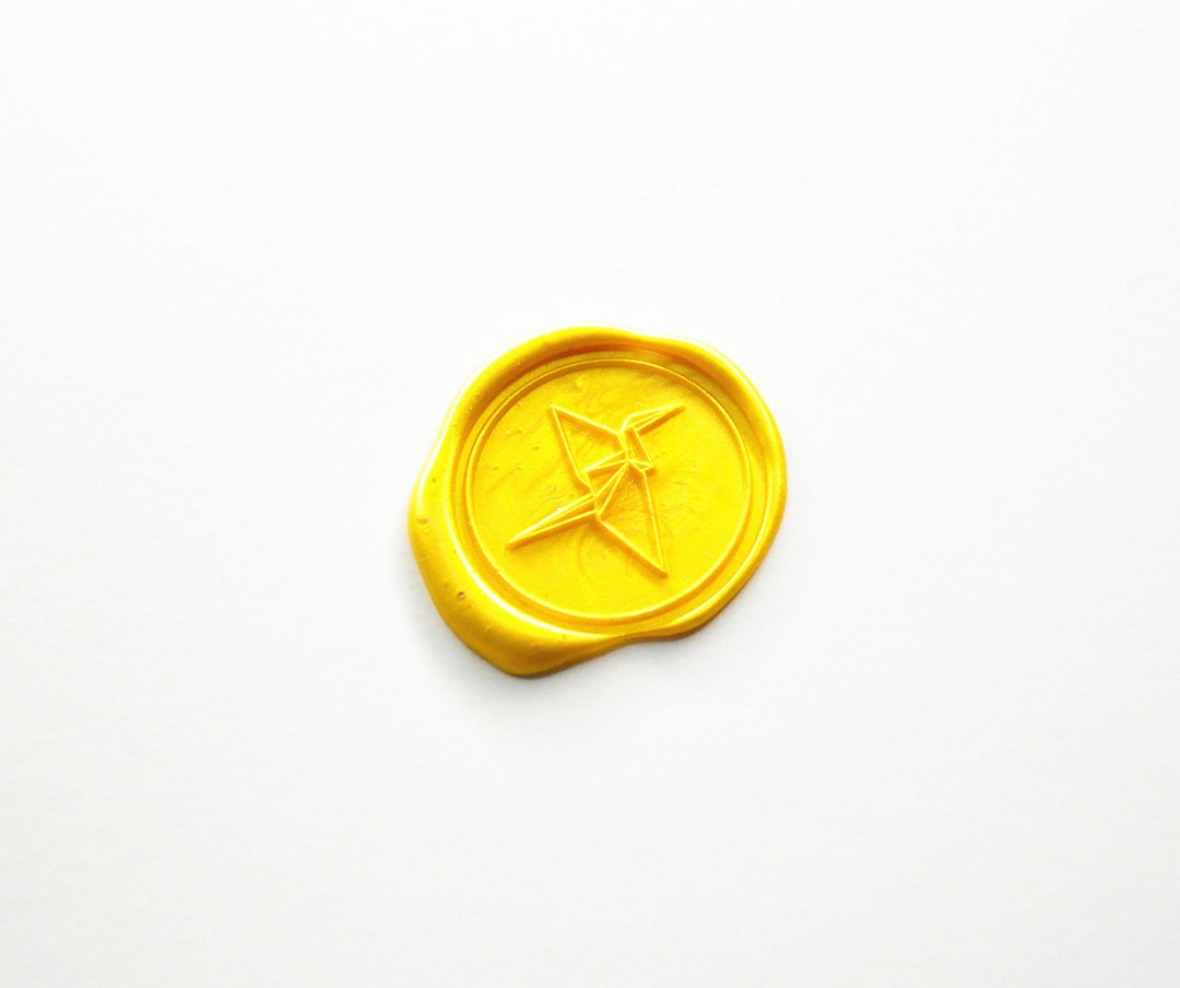 Custom Paper Crane Wax Seal Stamp Paper Crane Wax Seals Wedding Seals ...