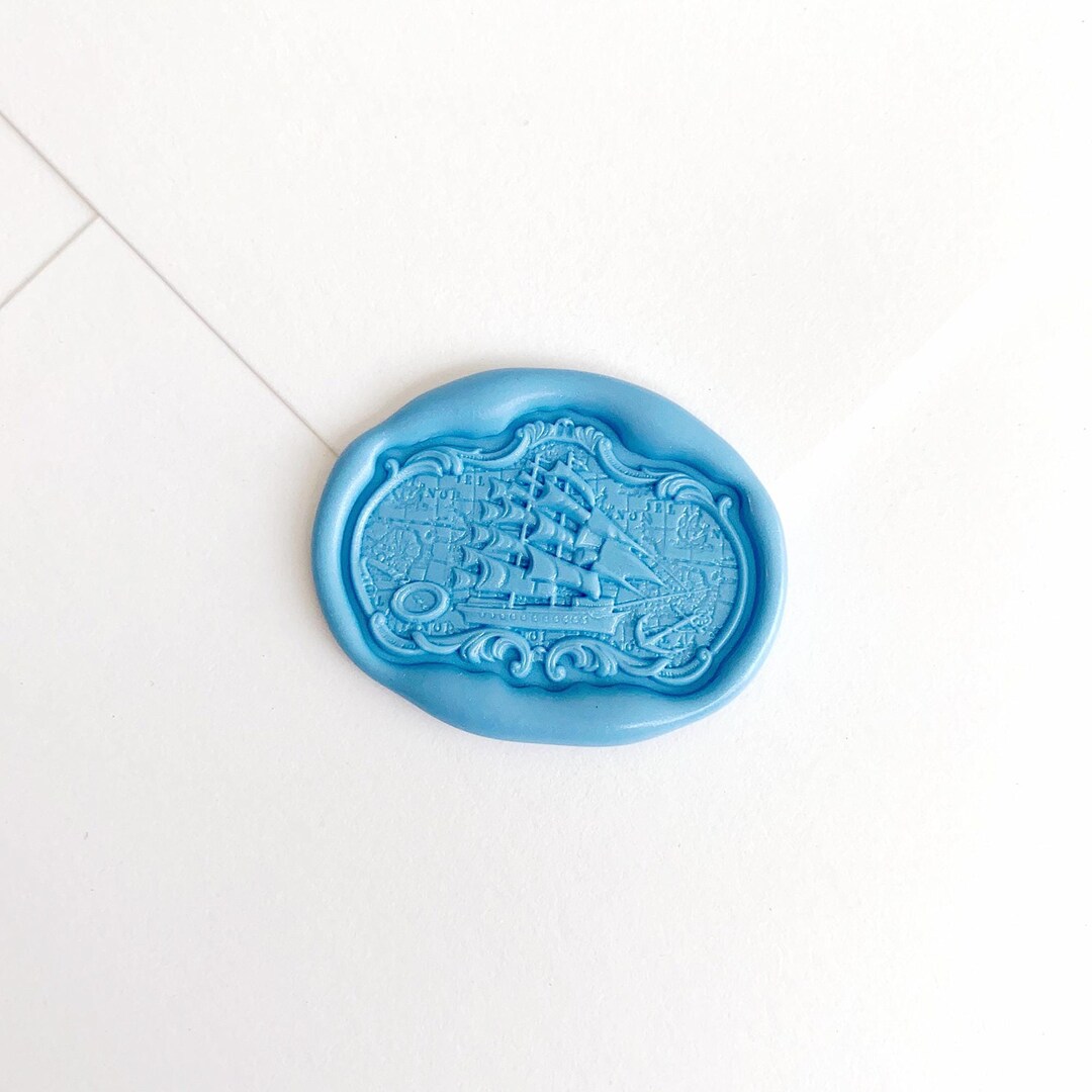 3D Sailboat Wax Seal Stamp:ocean Theme Wedding Wax Seals,ship Sealing ...