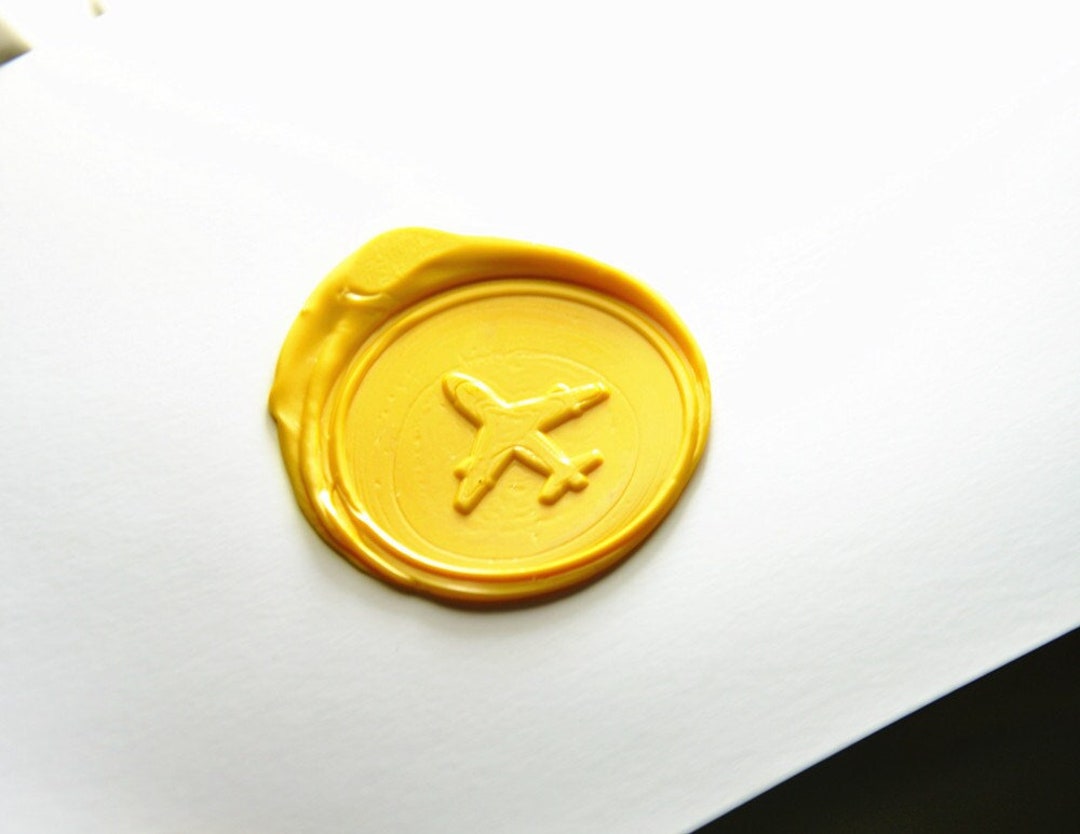 Airplane Wax Seal Stamp Wedding Invitation Wax Seals Kit Gift Wrapping ...