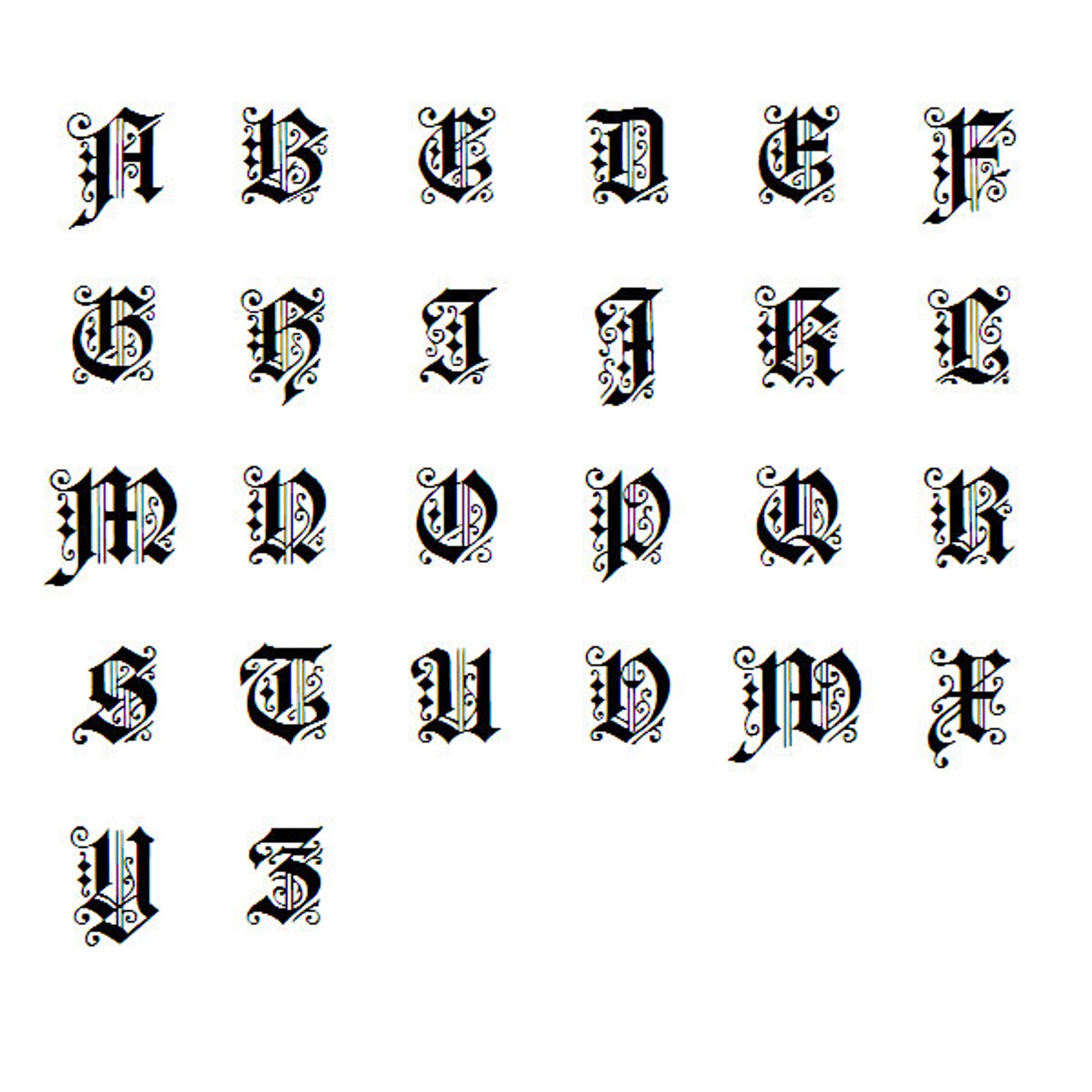 Elegant Gothic letter A-Z custom design alphabets Wax Seal | Etsy