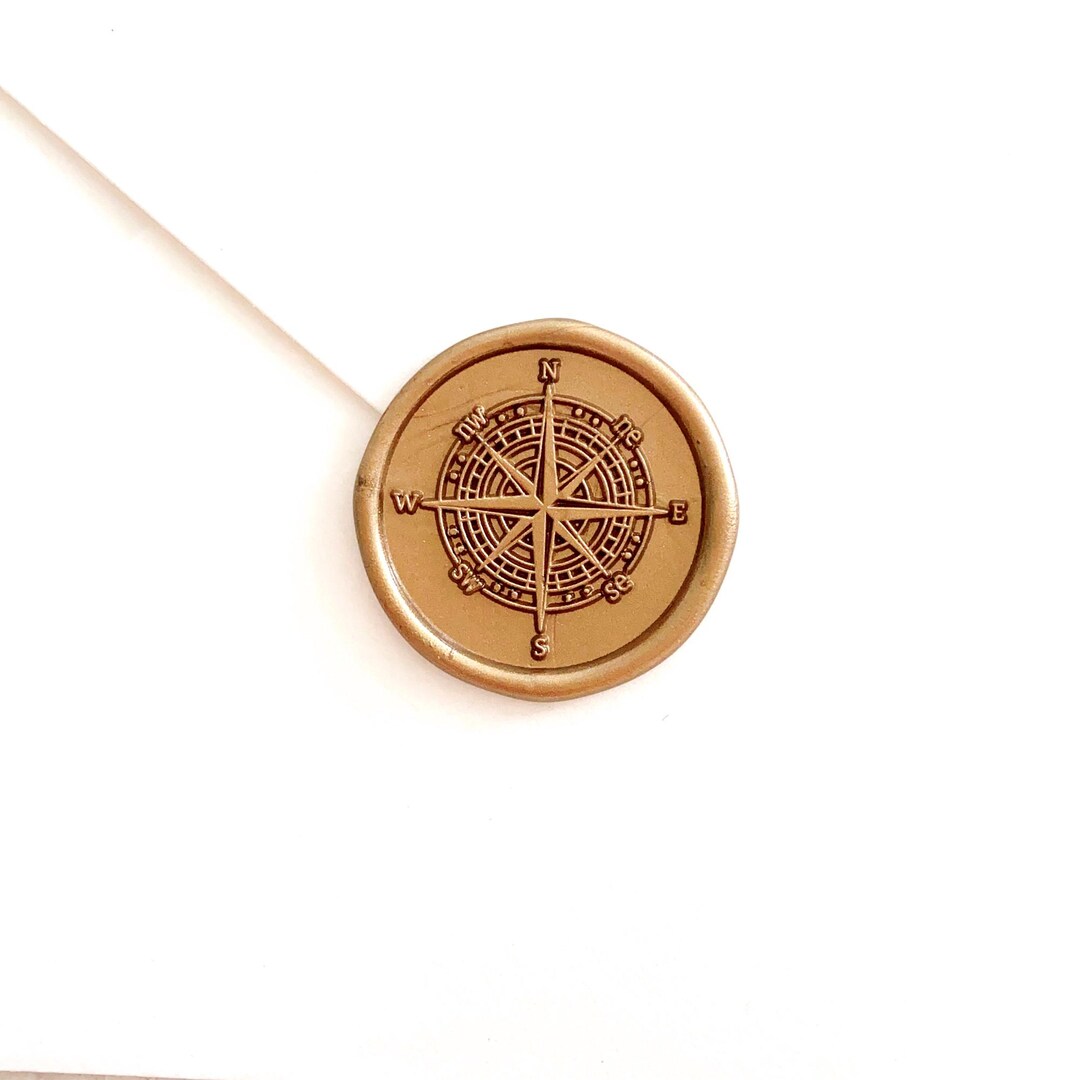 Compass Wax Seal Stamp Compass Wax Seals Wedding Invitation Wax Seals ...