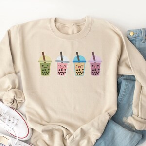 Boba Sweatshirt Bubble Tea Shirt Boba Shirt Boba Lover - Etsy