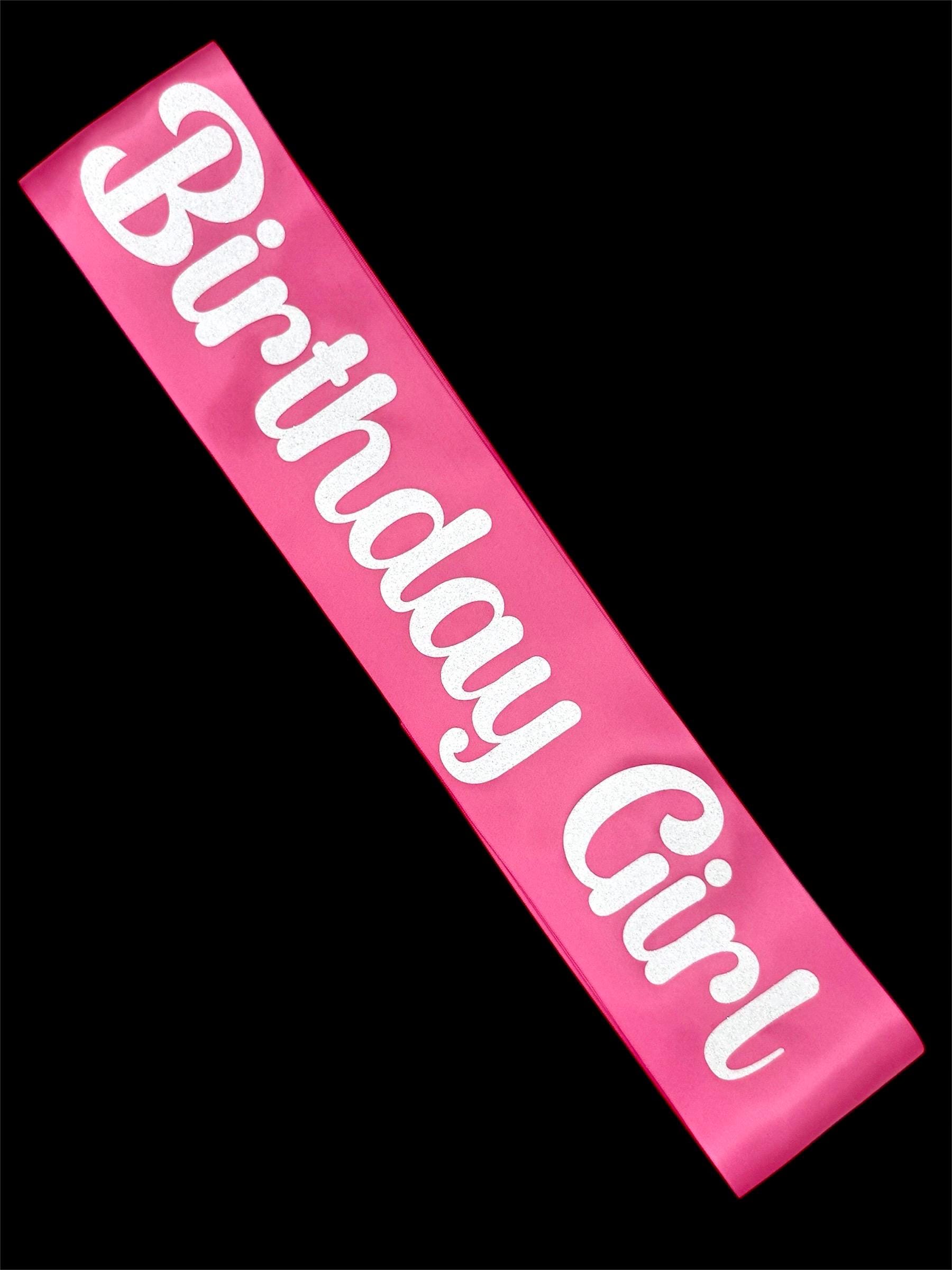 Birthday Sash, 4 Inch Premium Double Sided Satin, Glitter Lettering ...