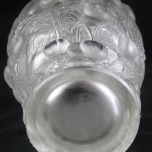 Josef Inwald Barolac Satin Crystal Glass "cherries With Leaves" Molded ...