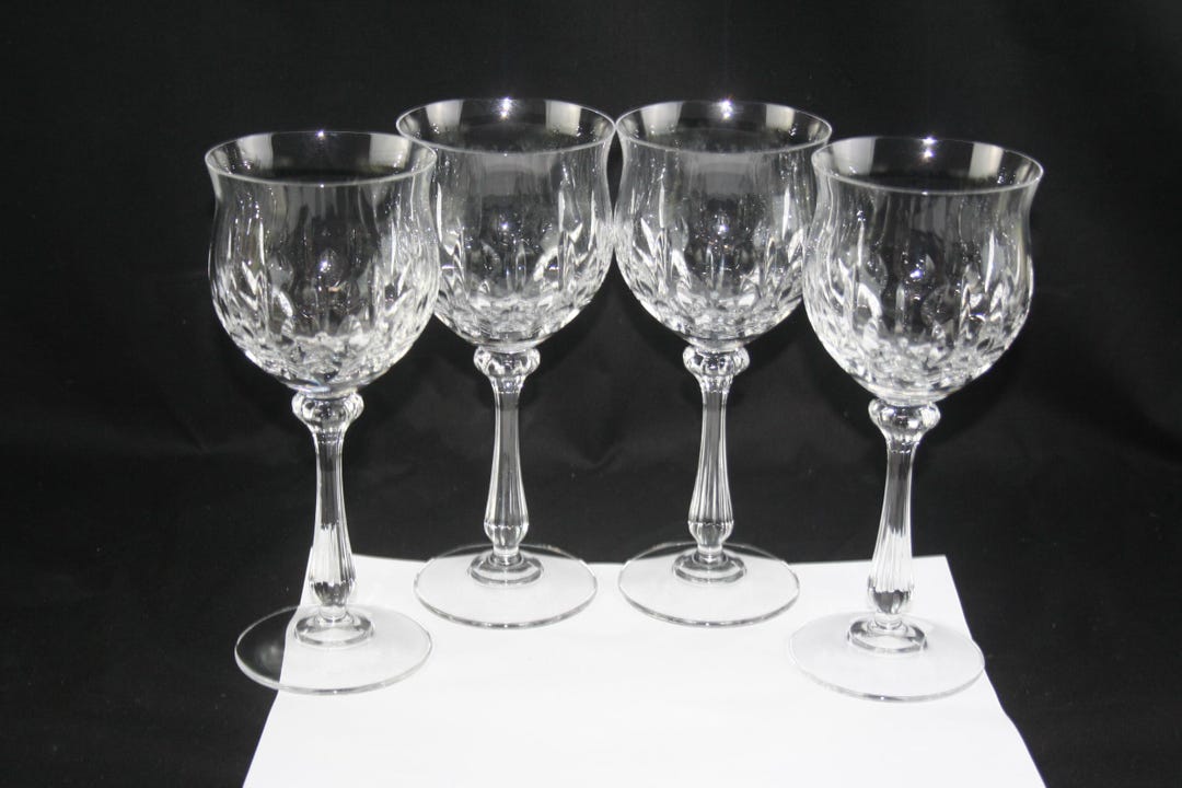 Mikasa Normandy Lead Crystal Goblets: Iced Tea & Wine Glasses, 6 Piece ...