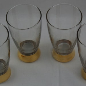 Tabla Home "classic Touch" 8 Oz Gold Trim Base Glass Tumbler (1960s/70s ...