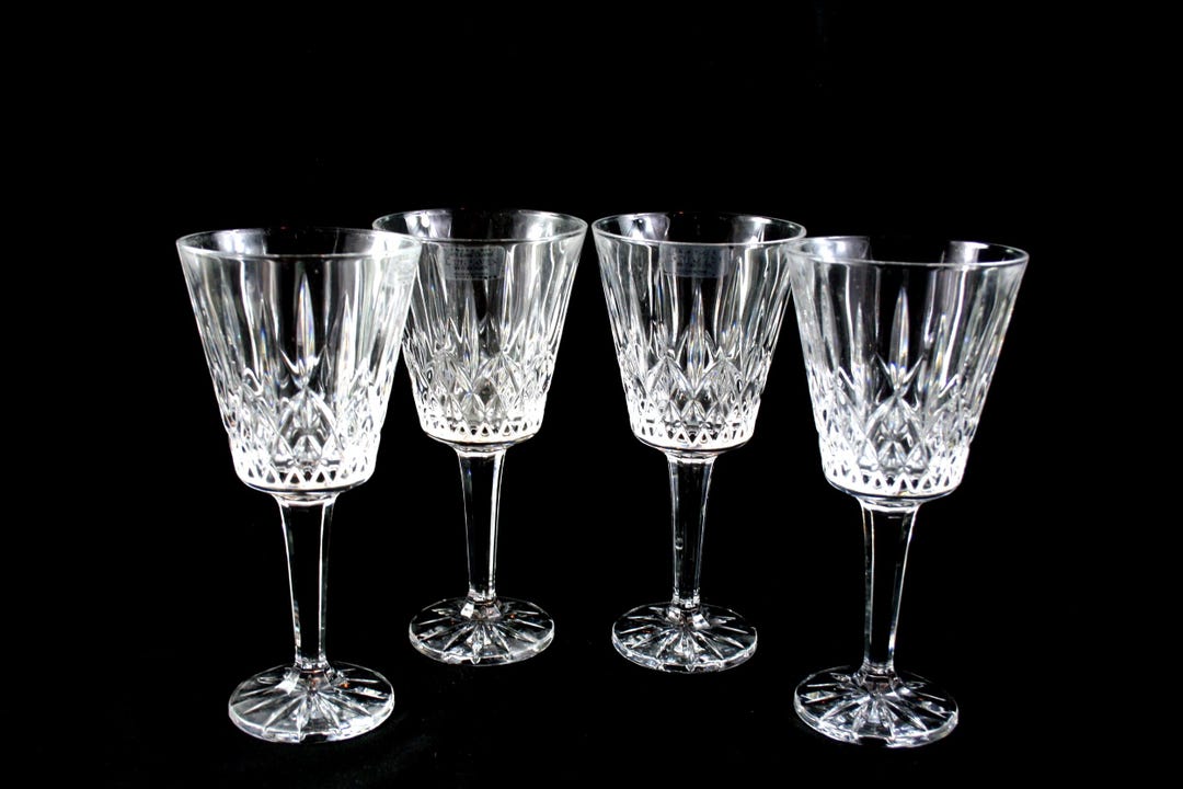 Godinger Dunraven Crystal Water Goblets - Set of 4 - Slovakia - Etsy