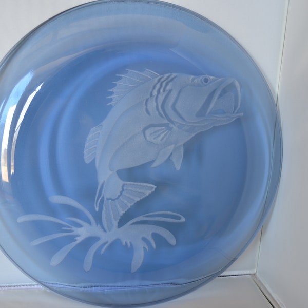 Blue Glass Charger Plate - Etsy