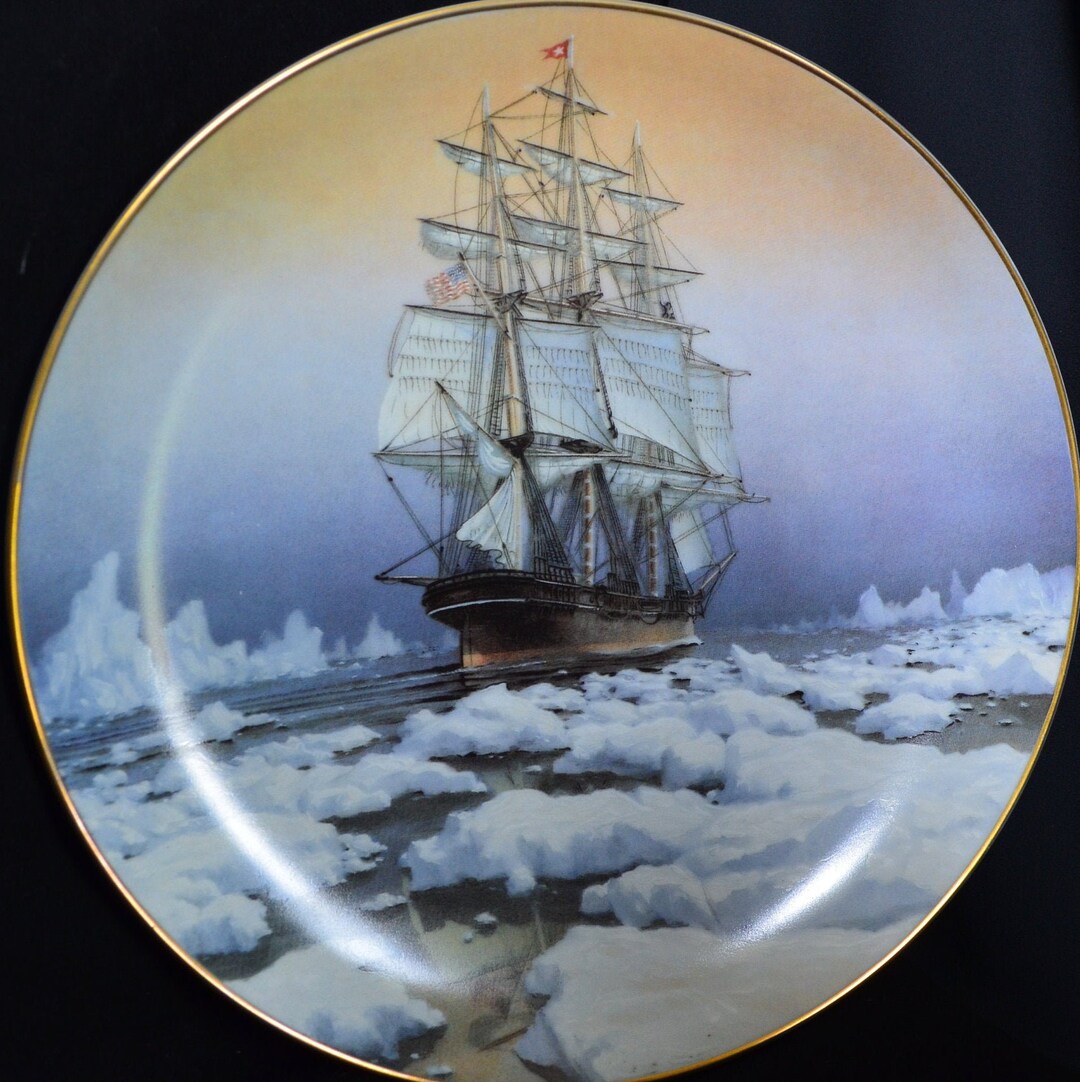 Ship Plate, the Great Clipper Ships Collection red Jacket Signature ...