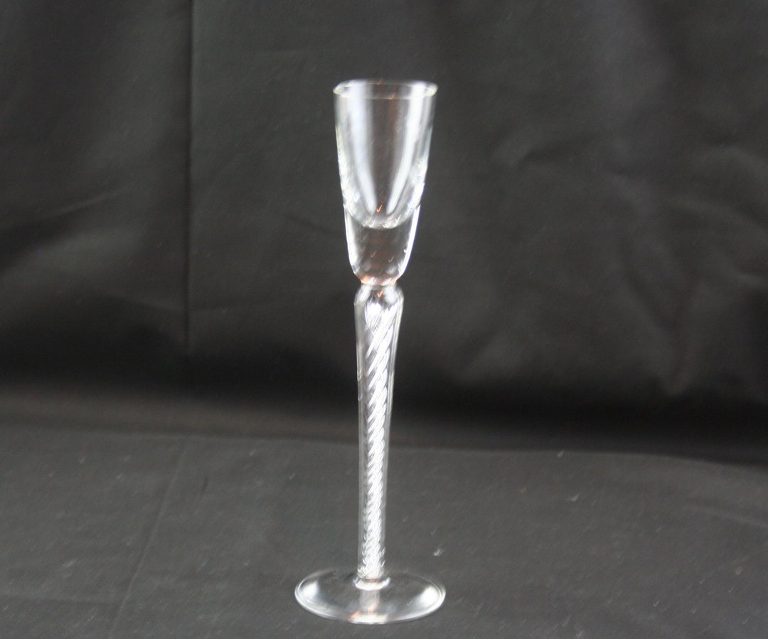 Stuart Crystal Iona Arial Glass: Blown Air Twist Cordial Stemware - Etsy