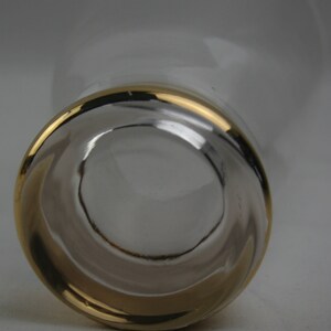 Tabla Home "classic Touch" 8 Oz Gold Trim Base Glass Tumbler (1960s/70s ...