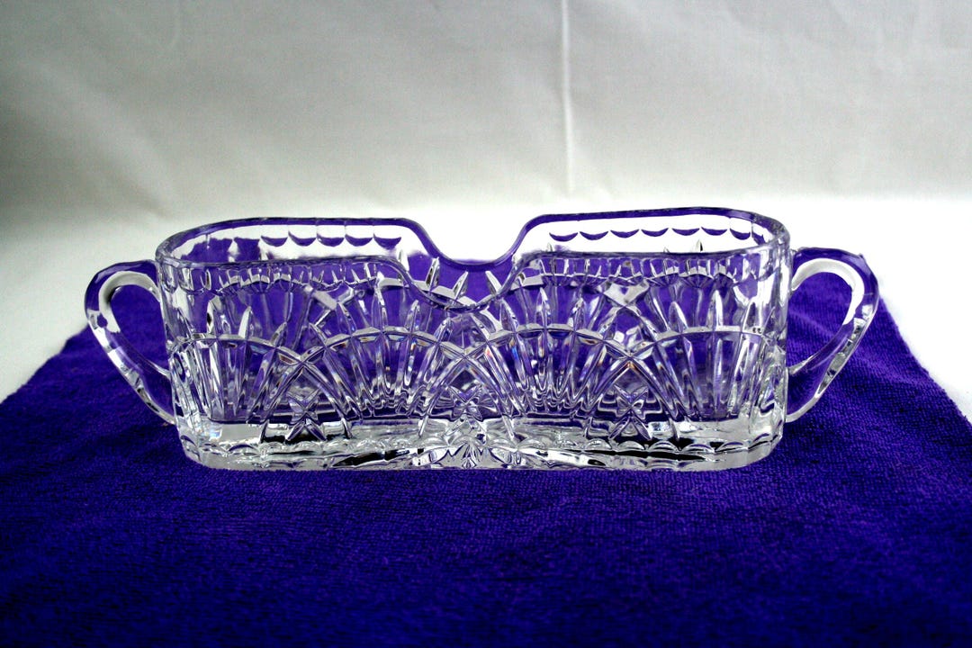 Shannon-godinger Cut Lead Crystal Silverware Holder/caddy (sold ...