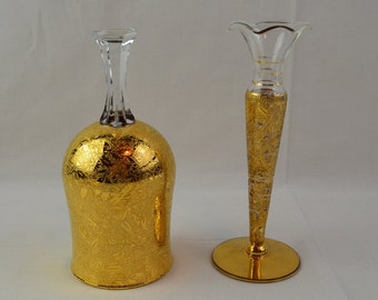 Gold Encrusted Bud Vase - Etsy
