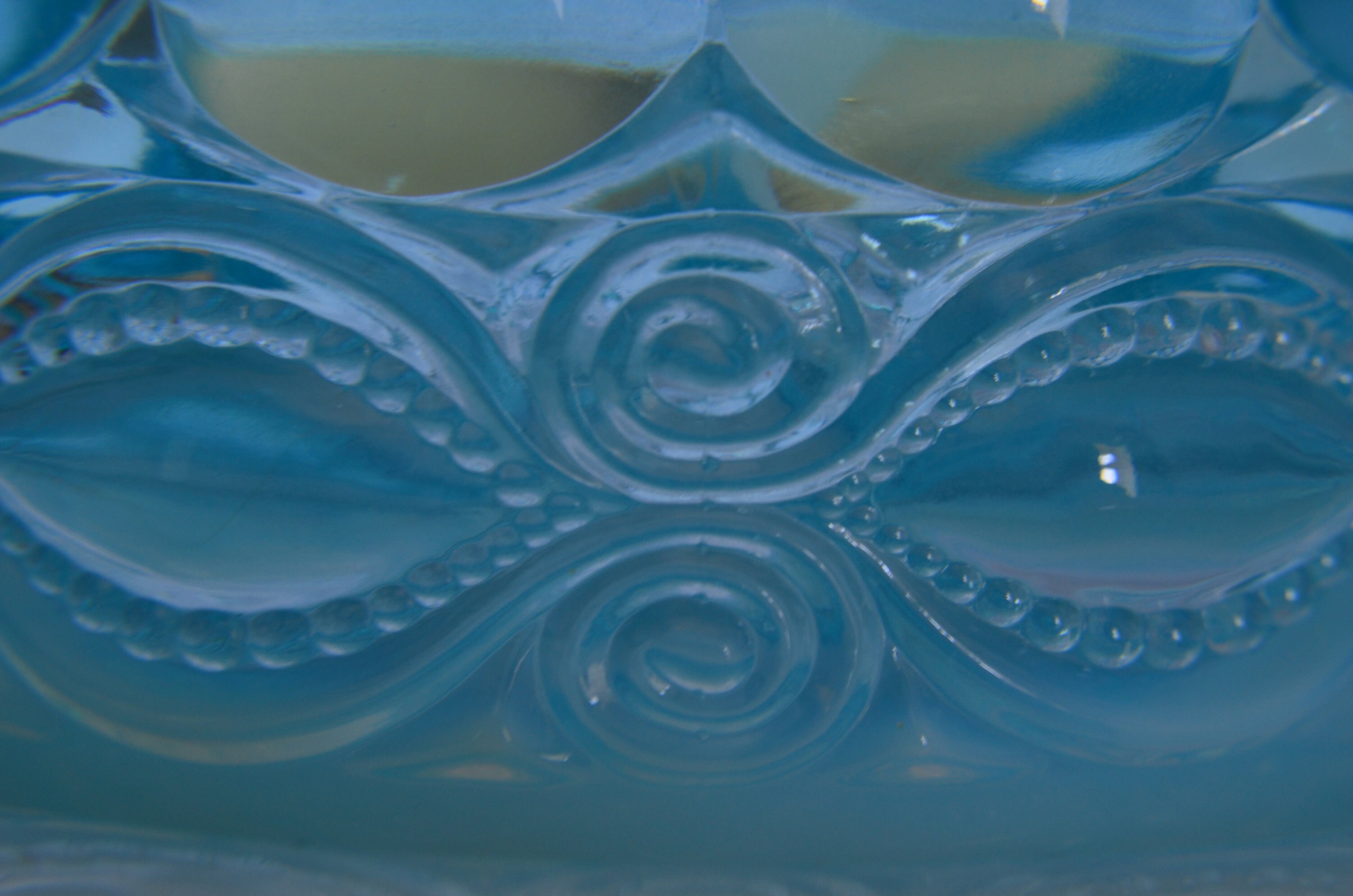 Mosser Glass eye Winker Opalescent Blue Butter - Etsy