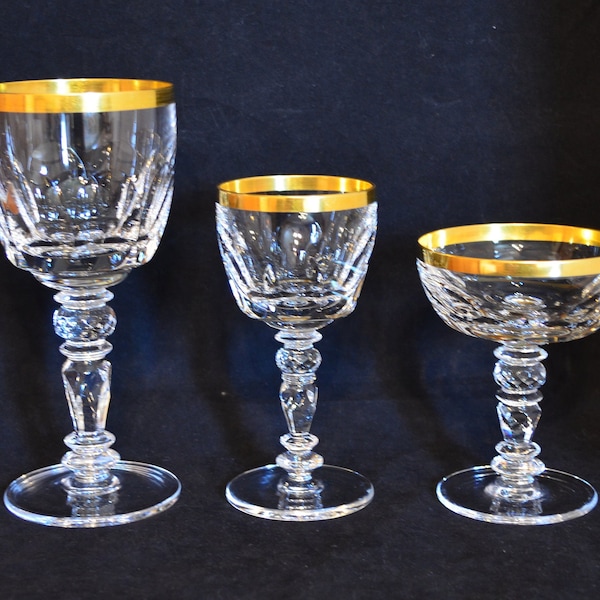 Crystal Czechoslovakia Wine Glasses - Etsy