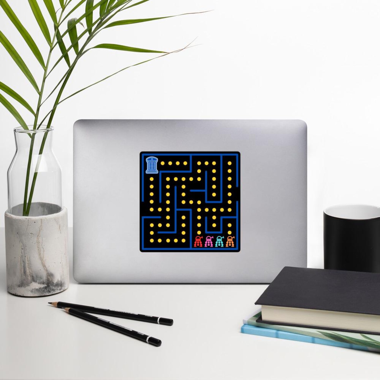 Doctor Who Dalek Pac Man Mashup Bubble-free Stickers - Etsy