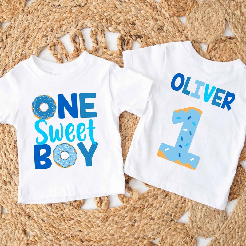 One Sweet Boy Donut Shirt - Etsy
