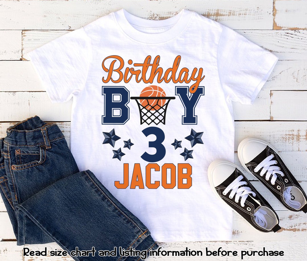 Basketball Birthday Shirt, Basketball Shirt, Birthday Boy Basketball ...