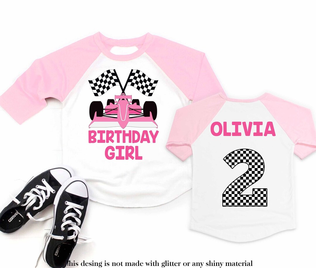 Race Car Birthday Girl Shirt, Racecar Birthday Girl, Race Car Birthday ...