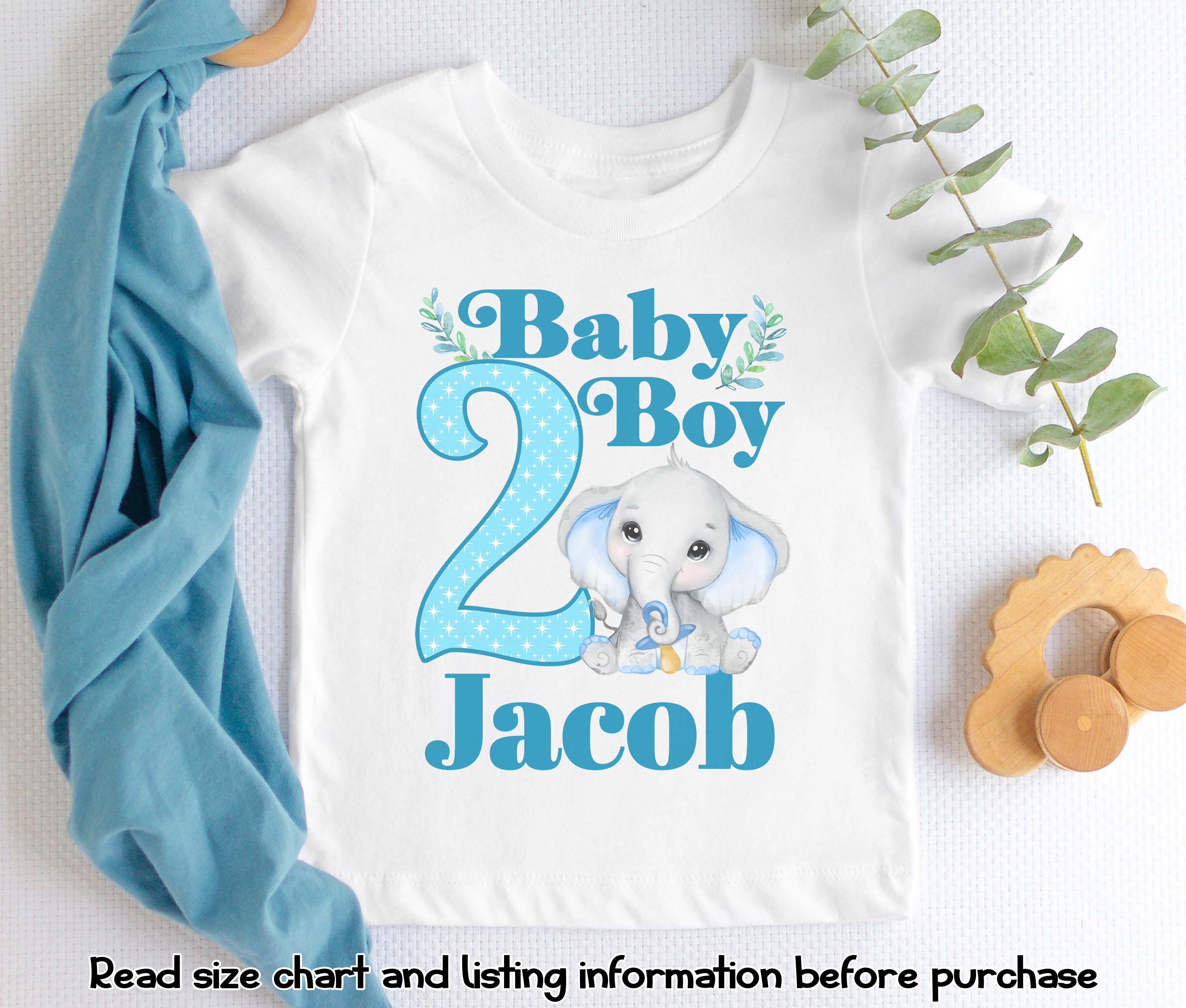 Elephant Birthday Shirt Baby Elephant Safari Jungle Birthday - Etsy