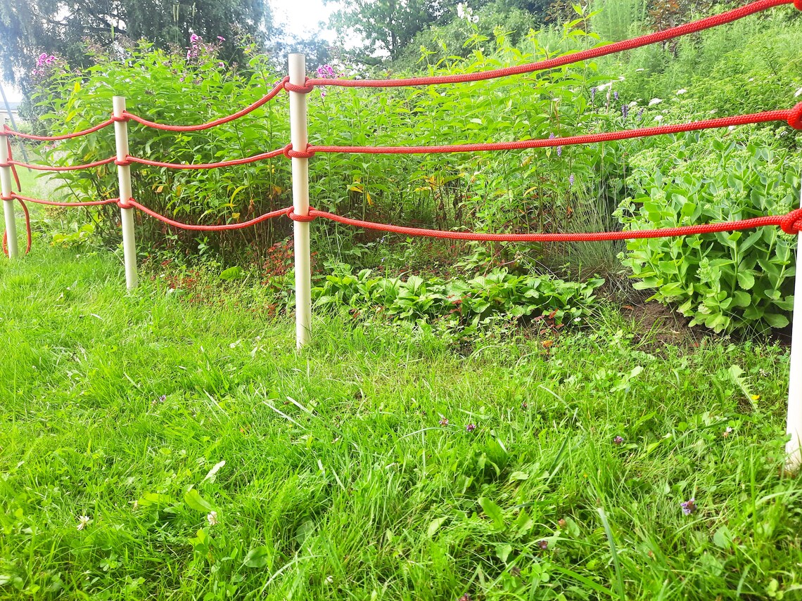 Decorative Rope Fence for Gardens, Parks and Backyards, 3.3 - 100 Feet ...