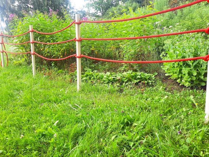 Decorative Rope Fence for Gardens, Parks and Backyards, 3.3 - 100 Feet ...