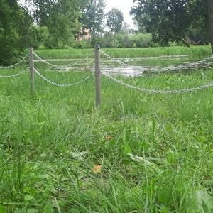 Chain Fence for Gardens Parks and Backyards, Practical and Decorative 6 ...