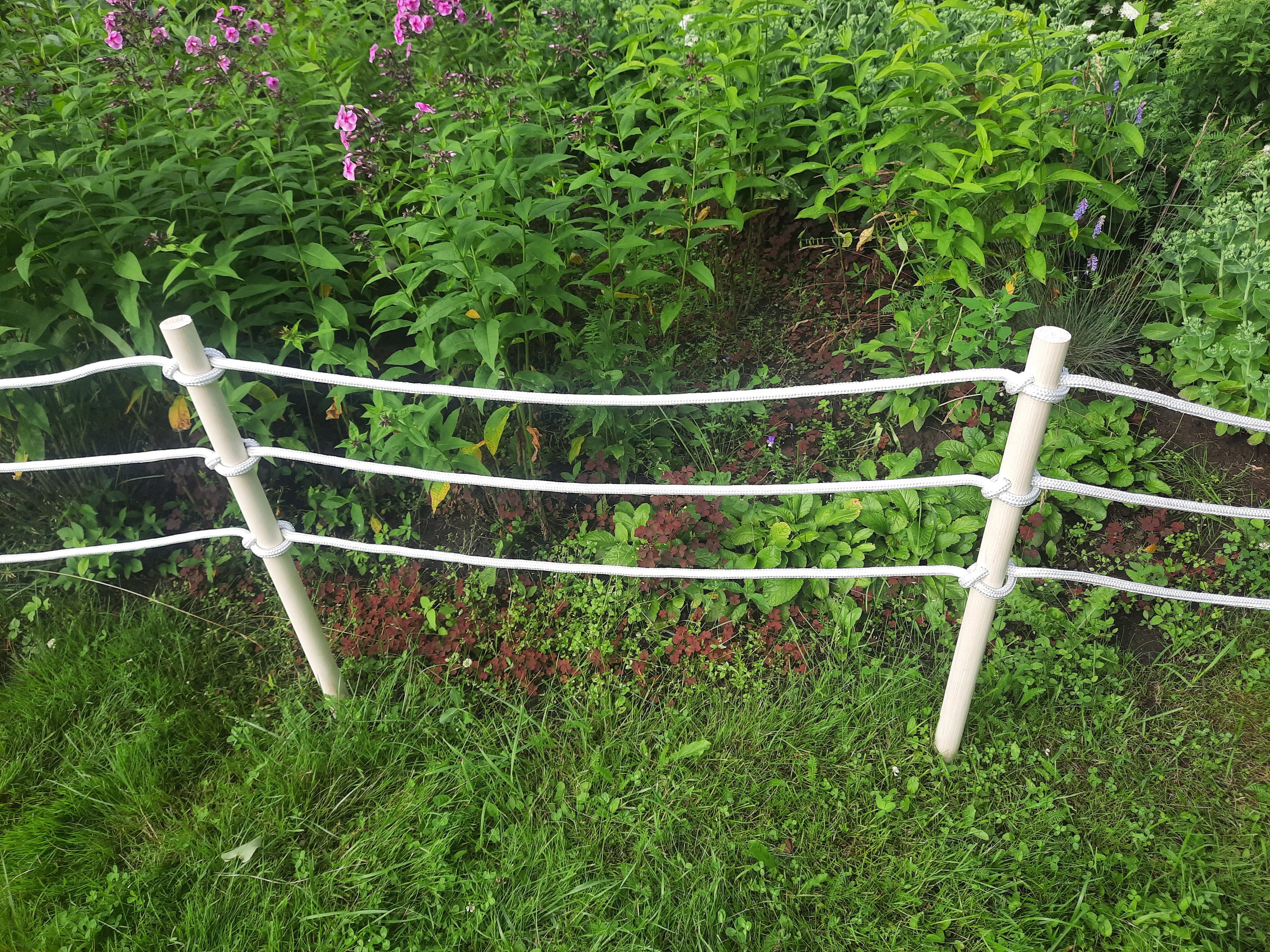 Decorative Rope Fence for Gardens, Parks and Backyards: Custom Length ...