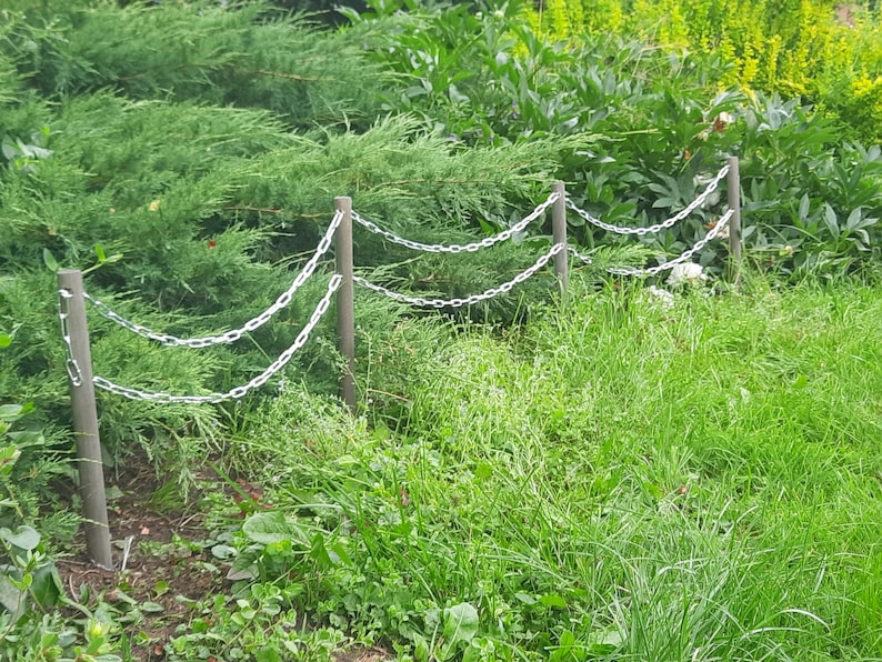 Chain Fence for Gardens Parks and Backyards, Practical and Decorative 6 ...