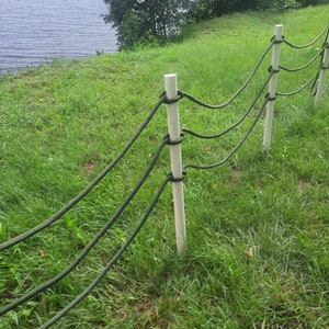 Decorative Rope Fence for Gardens, Parks and Backyards: Custom Length ...